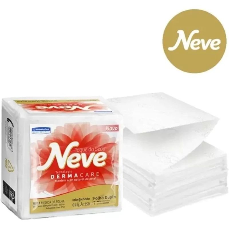 ECOCLEAN - Papel Higiênico Intercalado Neve 250 unidades